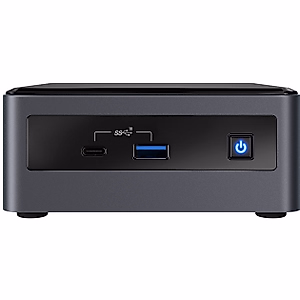 Intel NUC 10i3-TALL Home & Business Mini Desktop Black (Intel i3-10110U 2-Core, Intel UHD, WiFi, Bluetooth, 2xUSB 3.2, 1xHDMI, SD Card, No OS) Barebone Unit with Hub