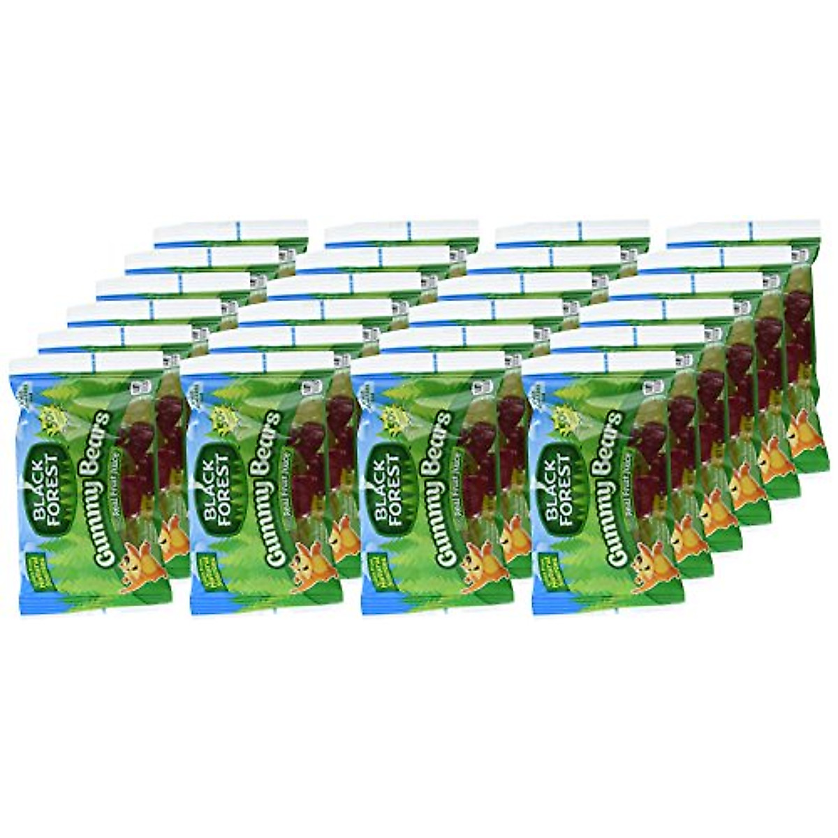 Black Forest Gummy Bears Candy, 1.5 Ounce Treat-Size Pouches (Pack of 24)
