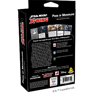 Star Wars X-Wing 2nd Edition Miniatures Game Pride of Mandalore REINFORCEMENTS Pack - Strategy Game for Kids & Adults, Ages 14+, 2 Players, 30-45 Minute Playtime, Made by Atomic Mass Games