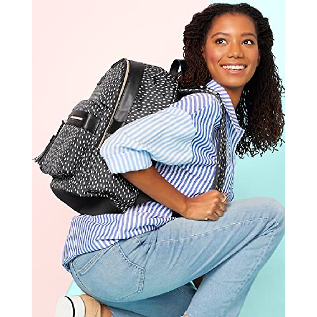 Simple Joys by Carter's Spot On Diaper Backpack, Polka Dot, One Size