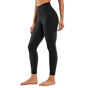 CRZ YOGA Womens Naked Feeling Workout 7/8 Yoga Leggings - 25 Inches High Waist Tight Pants Black XX-Small