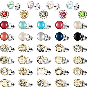 50 Pieces Women Shirt Brooch Buttons Cover up Button Pin Safety Brooch Buttons for Clothing Dress Supplies