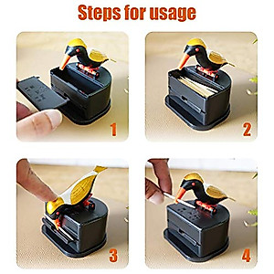 Hinder Toothpick Dispenser,Automatic Bird Toothpick Box Bird Woodpecker Toothpick Dispenser Table Toothpick Box Case Storage