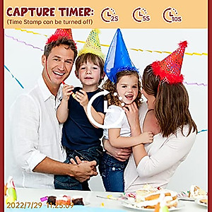 Morfone Kids Selfie Camera Toys Christmas Birthday Gifts Stocking Stuffers for Kids Age 3 4 5 6 7 8 9 Year Old Girls Boys Toddlers HD Digital Video Camera 1080P with 32GB SD Card