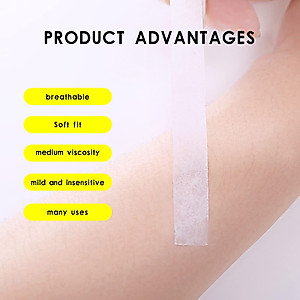 Eyelash Extension Tape, 10 Rolls Microporous Medical Tape for Eyelash Extension, Eyelash Extension Tape Under Eye Lash Pad, Eyelid Lift(10 rolls of non-woven tape)