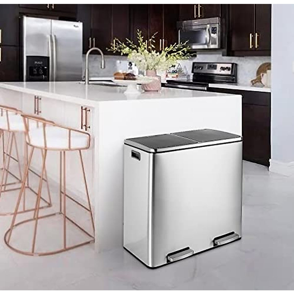 Heim Concept Trash can, 60 L, Silver