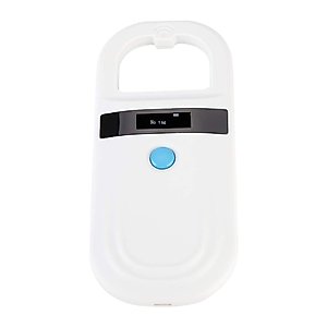 Zopsc Microchip Reader 134.2kHz 125kHz Pet ID Reader Rechargeable Universal Microchip Scanner for Animals 128 Tags Information Storage, Support Reading FDX-B (ISO11784 / 11785) and EMID Microchips