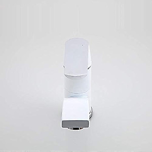 Kitchen Taps Brass Faucet Tap 1 Set White Fashion Style Multi-Color Bathroom Basin Faucet Cold and Hot Water Bath Sink Taps Mixer 360 Rotation