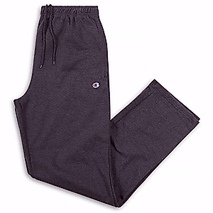 Champion Big and Tall Sweatpants for Men – Open Bottom Men’s Fleece Sweatpants Charcoal Heather