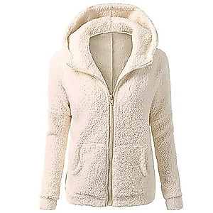 Neresum Sweatshirt for Women 2023 Fashion Winter Warm Zipper Hoodie Long Sleeve Oversized Fleece Jacket Sweat Shirts Coat