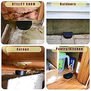 8 Pack - Mouse Bait Stations – Mice, Chipmunk or Small Rodent Traps – Reusable Indoor Rodent Control Bait Box