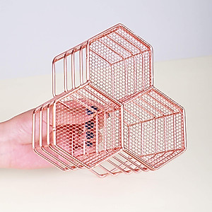 ANNE'S GIVERNY Makeup Brush Holder Metal Organizer Golden Rose Cosmetic Storage Beauty Sponges Blender holder Display