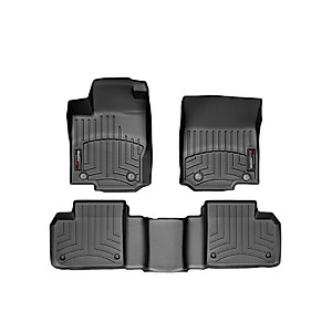 WeatherTech Custom Fit FloorLiners for Mercedes AMG GL 63, AMG GLE 43, AMG GLE 63 S, AMG GLS 63, GLE 450 AMG, GLS-Class - 1st & 2nd Row (44401-1-2), Black