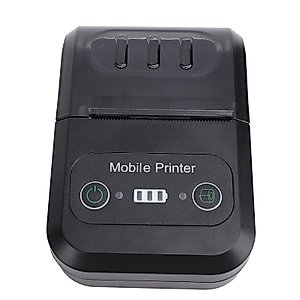 Thermal Receipt Printer, 58mm Portable Bill Paper Printer with for Android, Retail Store Restaurant Businesses, Roll and Folded Thermal Labels