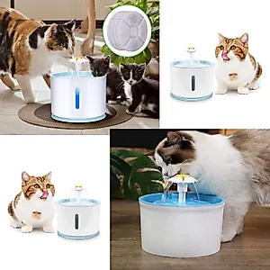 ASDASD Pet Water Fountain Replacement Filter,Cat and Dog Activated Carbon Round Fountain Filter Keep Water Fresh Removes Odors (12 Packs)