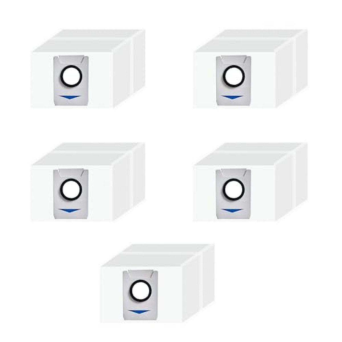 5 PCS Dust Bags Compatible with ECOVACS DEEBOT X1 OMNI DEEBOT T10 T20, T10 Omni, Large Capacity Disposable Vacuum Cleaner Accessories Replacement Set