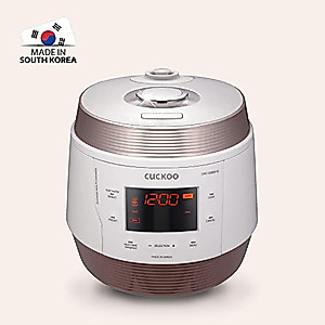 CUCKOO CMC-QSB501S | 5QT. Premium 8-in-1 Electric Pressure Cooker | 10 Menu Options: Slow Cooker, Sauté, Steamer, Yogurt, Soup Maker & More, Stainless Steel Inner Pot, Made in Korea | White/Copper