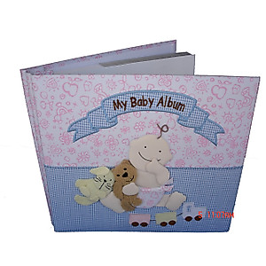 Baby Brag Book Photo Album-120 4 X 6 Photos - Keepsake Memory Photo Book for Baby First Year Babybook