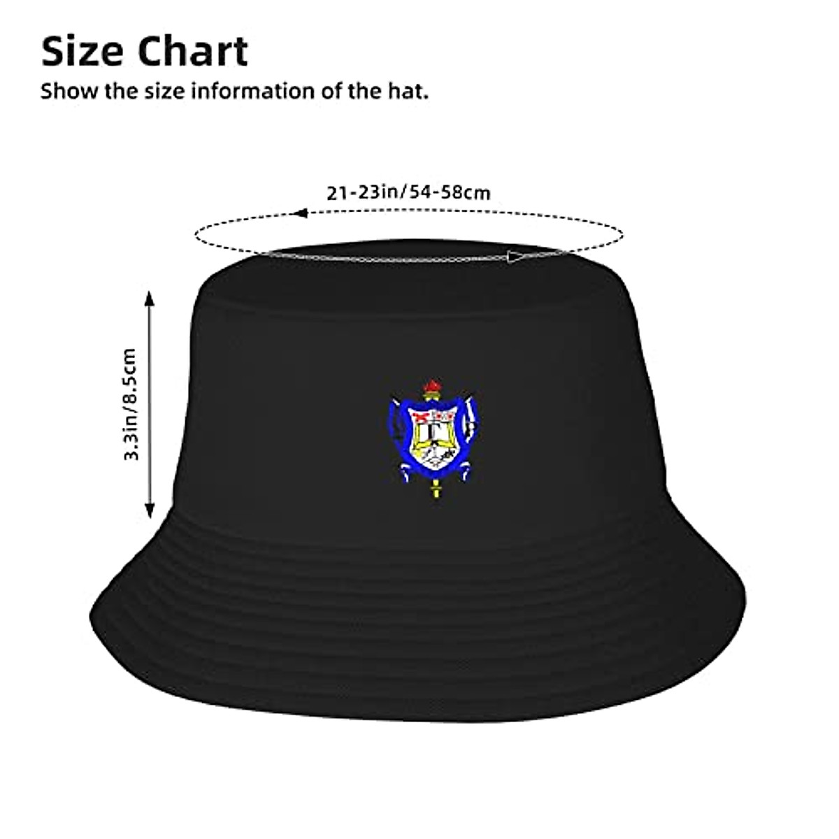 Sigma Gamma Rho Bucket Hat Fishing Hat Fisherman Sun Caps for Women Men Black