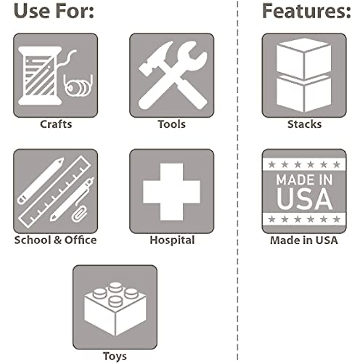 Akro-Mils 09514 ProBox 14-Inch Plastic Toolbox for Tools, Hobby or Craft Storage Toolbox with Removable Tray, 14-Inch x 8-Inch x 8-Inch, Black