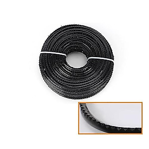 GRFIT 3.0 Sawtooth Lawn Mower Rope and Head Universal Accessories Nylon Sawtooth Steel Wire Rope for Weeding and Shredding Machine Cutting Line