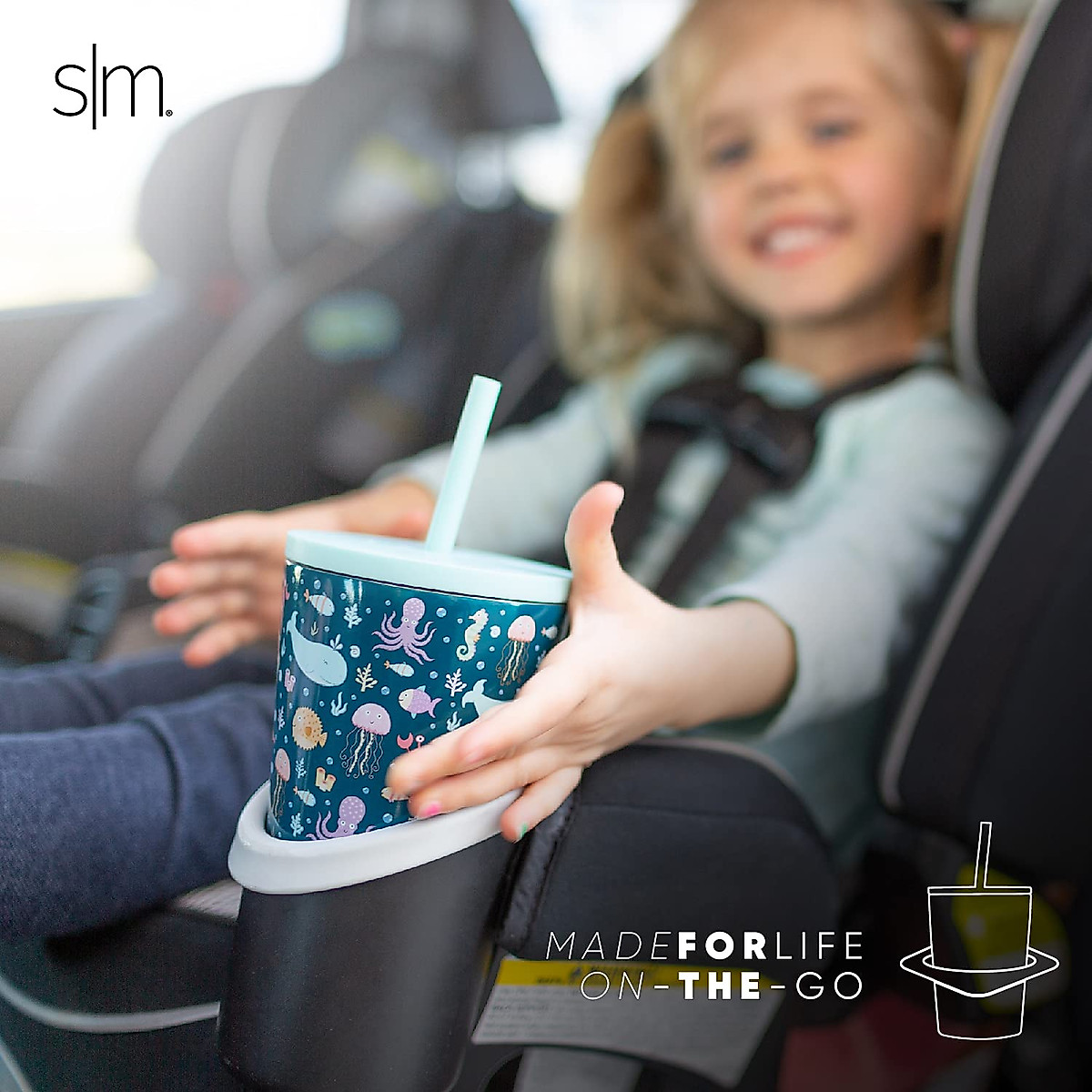 Simple Modern Star Wars Baby Yoda Grogu Toddler Cup with Lid and Silicone Straw | Kids Water Bottle Tumbler Insulated Stainless Steel Thermos | Classic Collection | 12oz, Star Wars: The Child