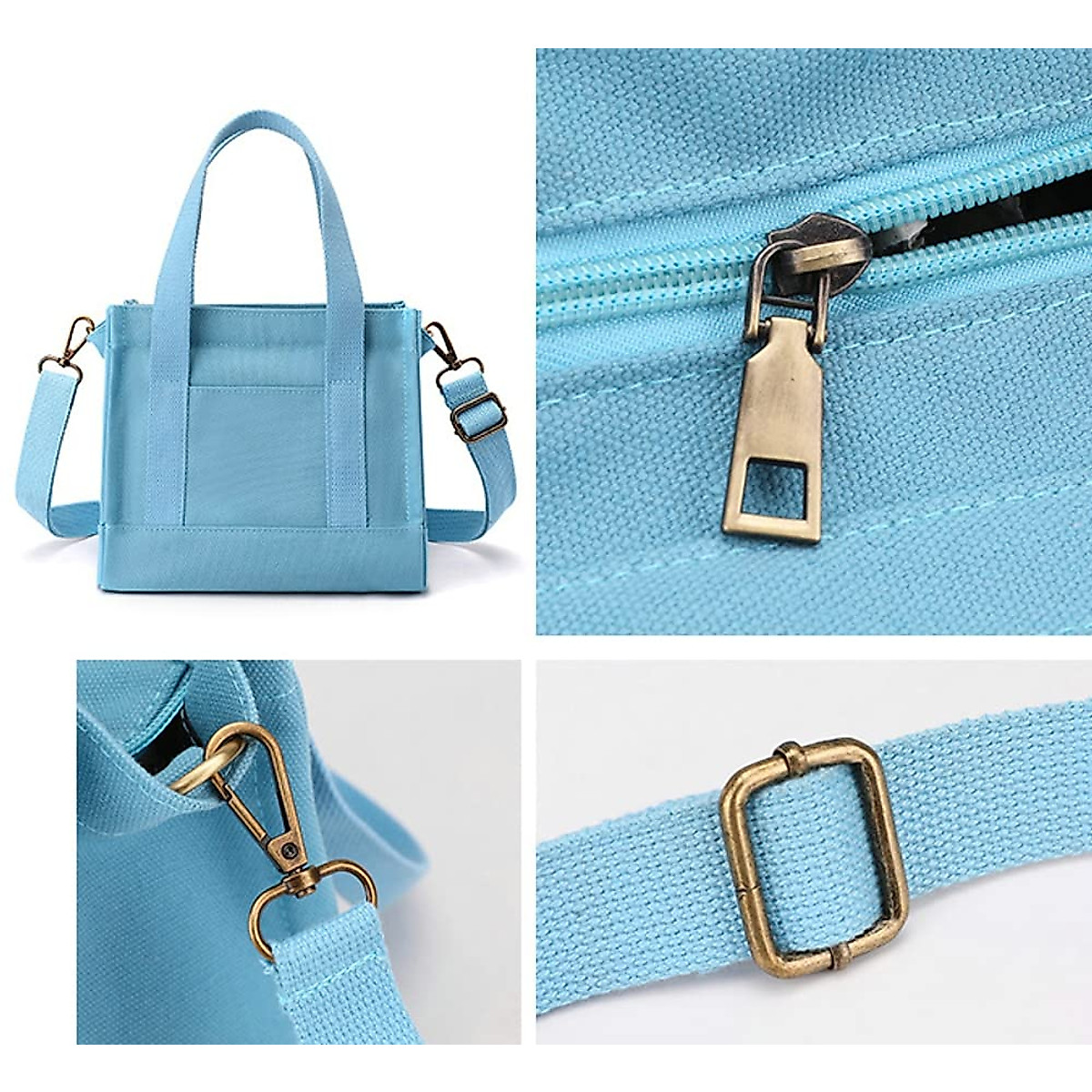 Tote Bag Women Canvas Handbag Hobo Crossbody Bag for Women Canvas Shoulder Bag Purse Mini Tote