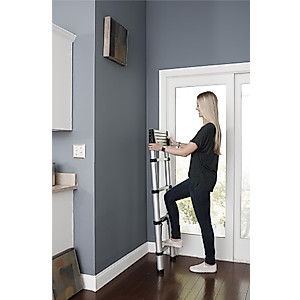 Cosco 20309T1ASE Smartclose Telescoping Aluminum Ladder, (300-Pound Capacity, 8.5 ft. ladder with 12 ft. Max Reach)