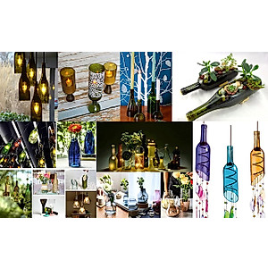 cartBit 6000R/Min Glass Bottle Cutter, 150W Electric DIY Bottle Cutter Machine, Wine Bottle Cutter Tool Kit for Round/Square/Irregular Glass or Ceramic Bottles,American