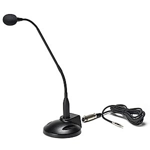 Sound Tech GN-3 18 Inch Professional Uni-Direction Noise Canceling Gooseneck Microphone with 10 FT Cord and 3.5mm Stereo Plug