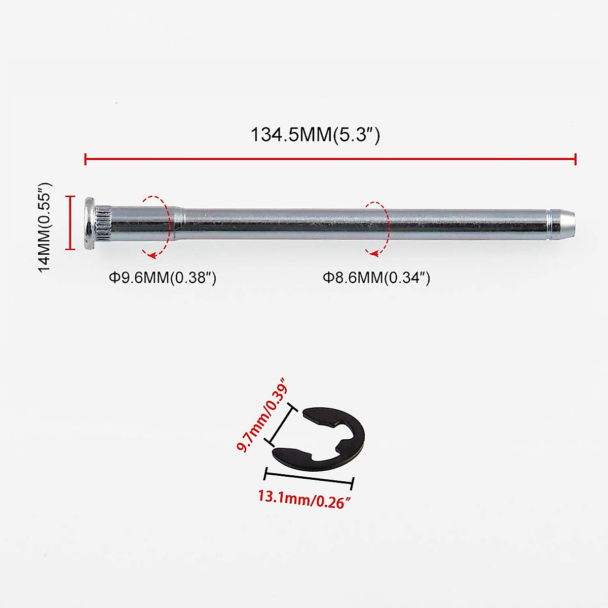 LEDAUT Compatible With Door Hinge Roller Pin Door Hinge Pin and Bushing Repair Kits (4 pins 2 Door) LEDAUT Replacement for Chevy GMC Fullsize Truck SUV 1988-2002
