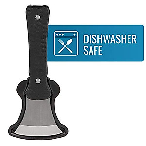 DMI Steak Knife, Rocker Knife, Curved Knife, Verti Grip Kitchen and Dinner Steak Knife for Ease of Chopping or Limited Hand Strength, Dishwasher Safe, Stainless Steel Blade