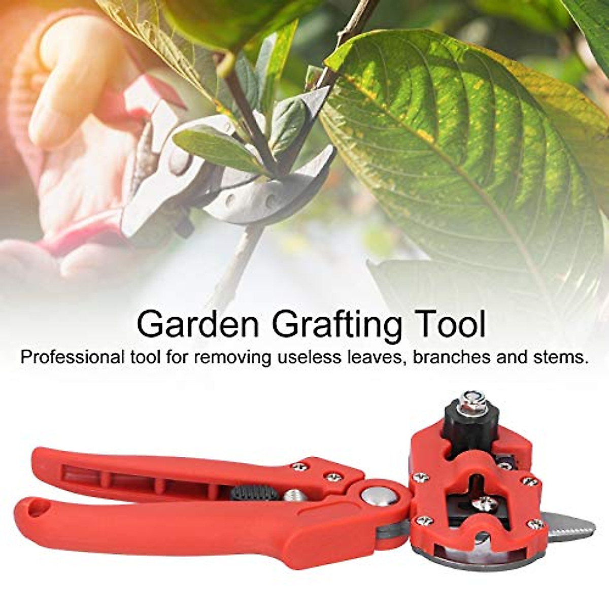 More Effective Garden Grafting Tool Set Precise and Perfect Cutting ABS Material Tree Grafting Graft Cutting Scissors for Gardening Grafting(red)