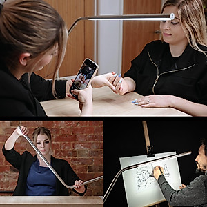 Daylight Company LLC Daylight Company Slimeline 3 led Floor Lamp, Brushed Steel