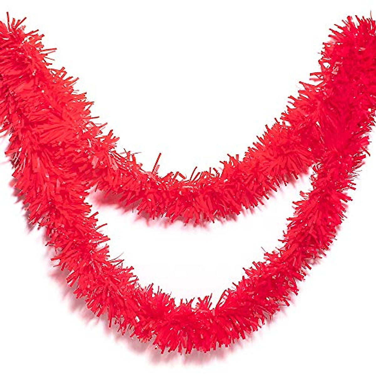 TCDesignerProducts Red Vinyl Twist Garland - 4" x 25' roll