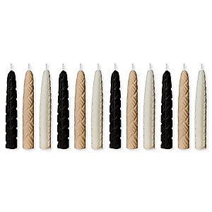 Papyrus Birthday Candles, Black & White (12-Count)
