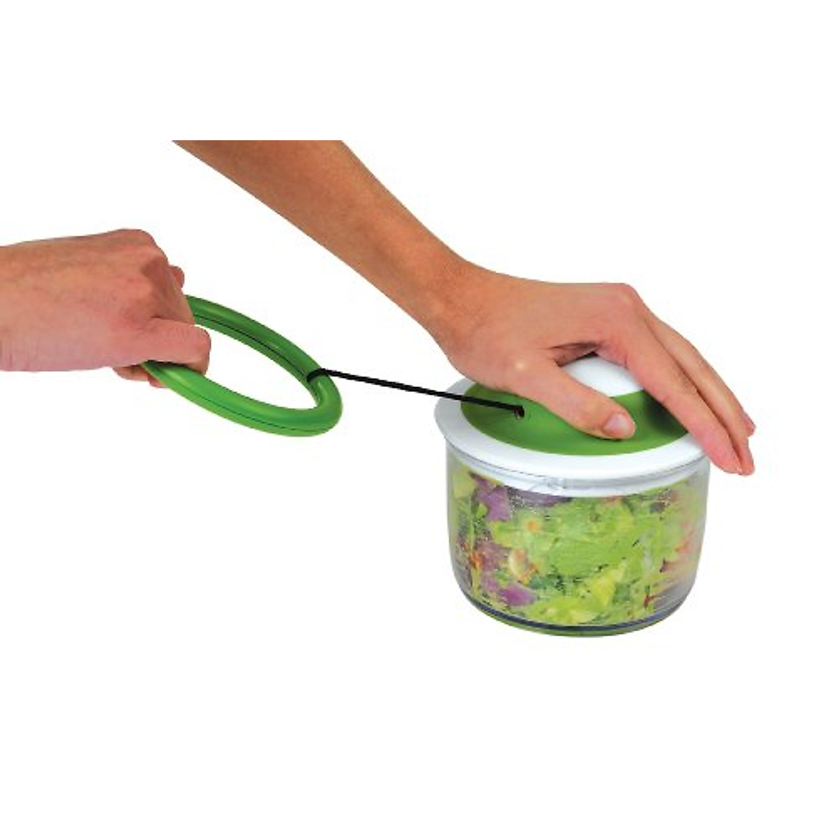 Chef'n VeggiChop Hand-Powered Food Chopper, Set of 1, Cherry