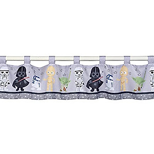 Lambs & Ivy Star Wars Classic Window Valance - Yoda/Darth Vader/R2-D2/C-3PO