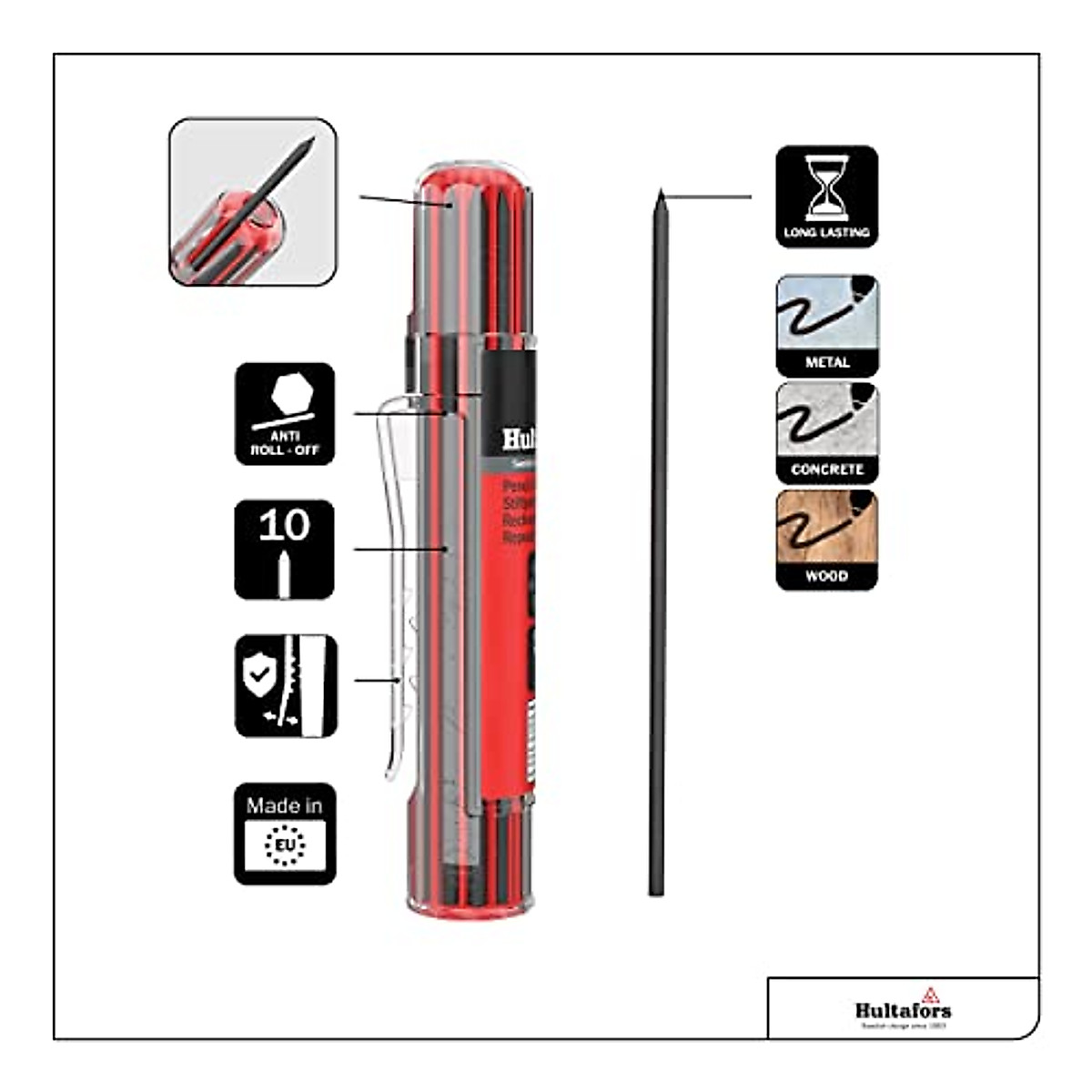 Hultafors Tools 650110 Dry Marker Refills HRD G*