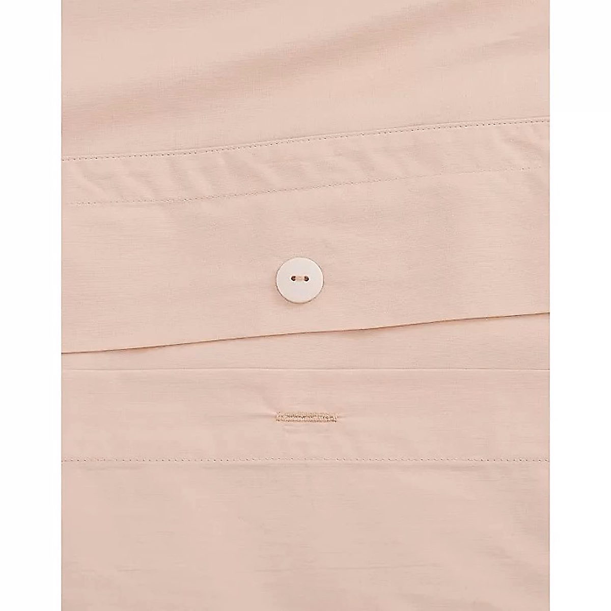 Calvin Klein Home Naturals Solid 250 TC Percale Set of 3 Duvet Set, Full/Queen Size, 55% Cotton & 45% Tencel (Beechwood)