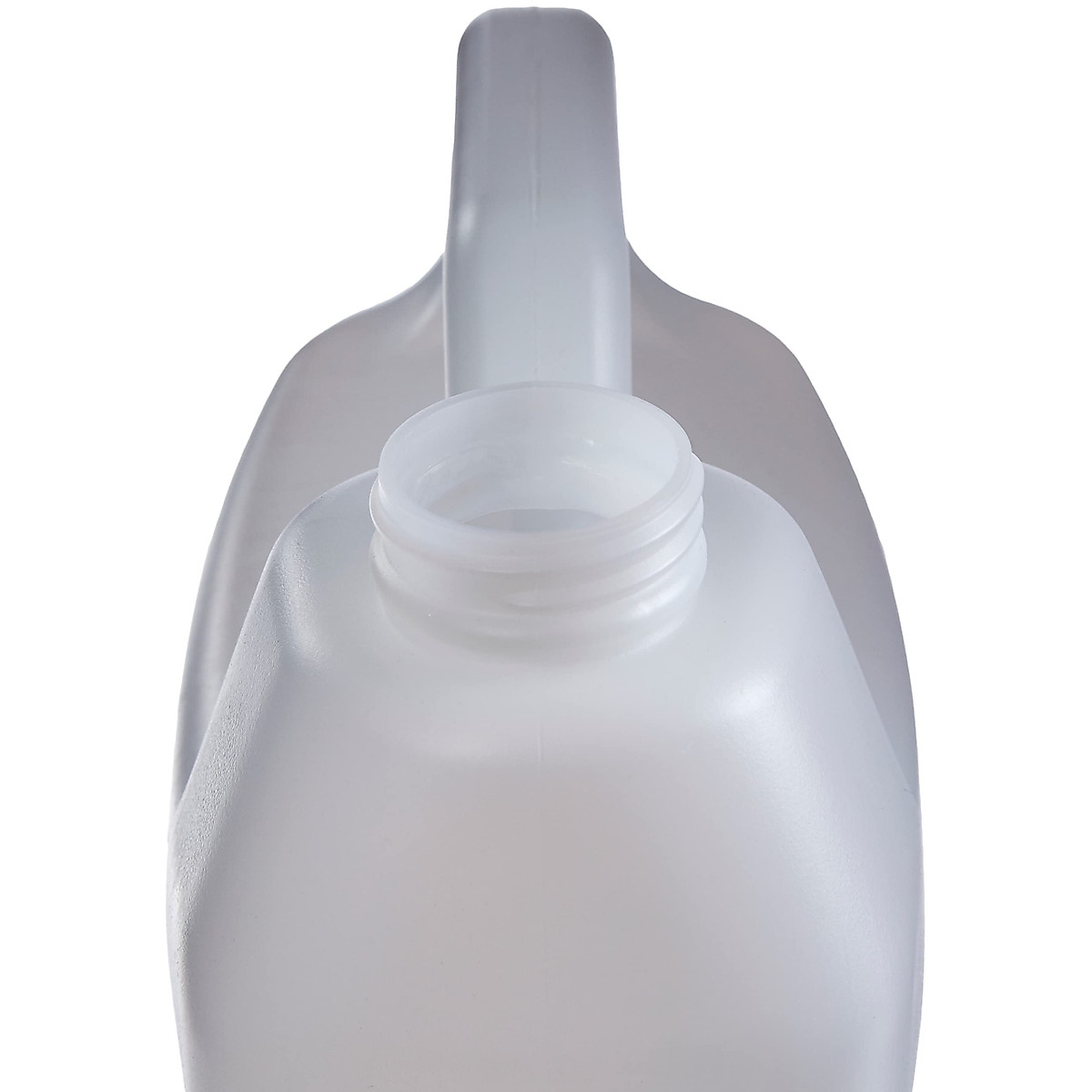 Hudson Exchange 1 Gallon F-Style Plastic Jug with Cap, HDPE, Natural, 6 Pack
