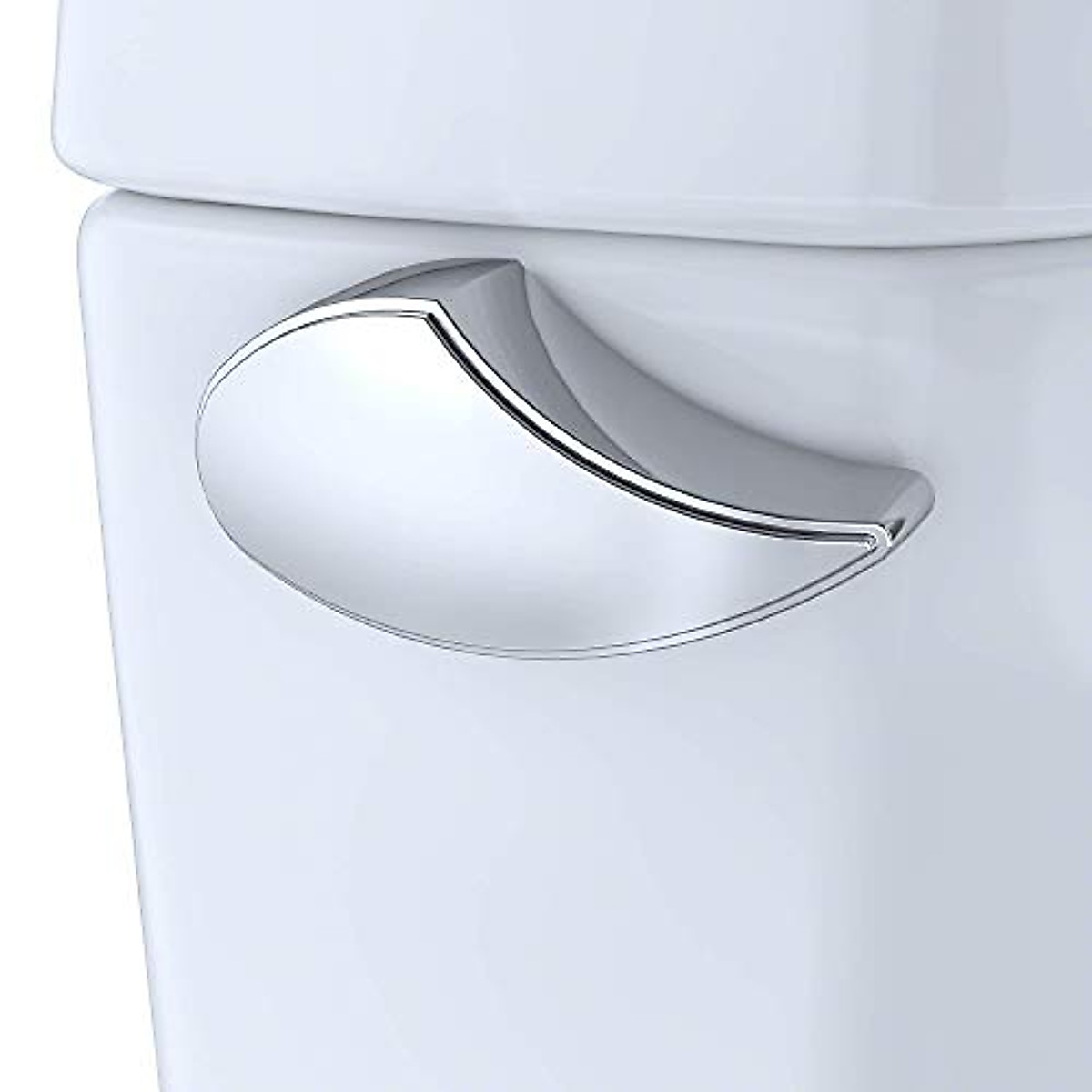 TOTO CST454CEFRG#01 Drake II Two-Piece Elongated 1.28 GPF Universal Height Toilet with CEFIONTECTand Right-Hand Trip Lever, Cotton White