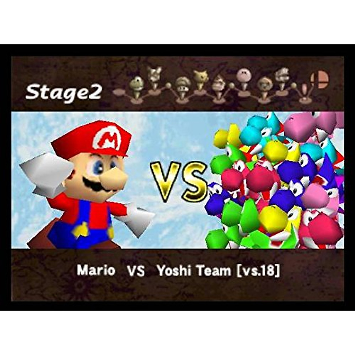 Super SmashBros. n64 - Video Game Cartridge Card - Compatible model NINTENDO - English - US Version - Super Smash Bros. n64 Bit 64