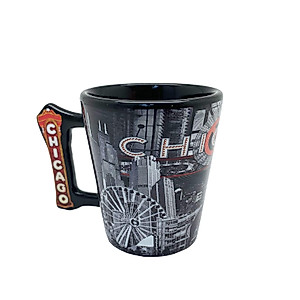 Chicago Theater Handle Ceramic Souvenir Shot Glass - 2 ounce