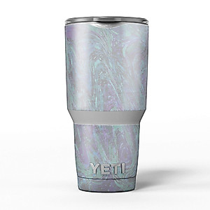 Design Skinz Purple Slate Marble Surface V22 - Skin Decal Vinyl Wrap Kit Compatible with The Yeti Rambler Cooler Tumbler Cups
