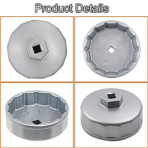 Ibetter Heavy Duty 74mm 14 Flutes Oil Filter Wrench For Volkswagen, Mercedes Benz, VW, Audi, Porsche, Mazda, Sprinter, Select Mobil1, Bosch and Mahle