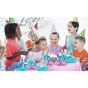 6 PCS Cinderella Princess Theme Honeycomb Centerpieces Colorful Cartoon Princess Cinderella Kids' Birthday Party Decoration (Cinderella)