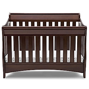 Delta Children Bentley S Series 4-in-1 Convertible Baby Crib, Chocolate