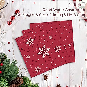 Homlouue 200 PCS Christmas Paper Plates and Napkins, Cute Cartoon Santa Claus Christmas Party Supplies, Christmas Disposable Dinnerware Set, Watercolor Holiday Party Plates for Christmas Serves 50