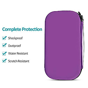 Travel Carrying Case Bag for ADC/Omron/MDF Stethoscope & Nurse Accessories Extra Room with Mesh (Purple)